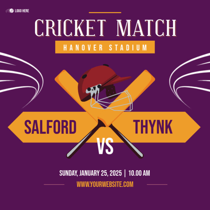 cricket match template | PosterMyWall