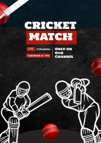 India vs Sri lanka cricket match flyer Template | PosterMyWall