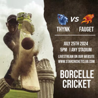 Cricket match template | PosterMyWall