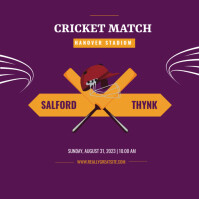 Cricket match template | PosterMyWall