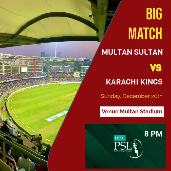 Plantilla de Cricket Match templates | PosterMyWall