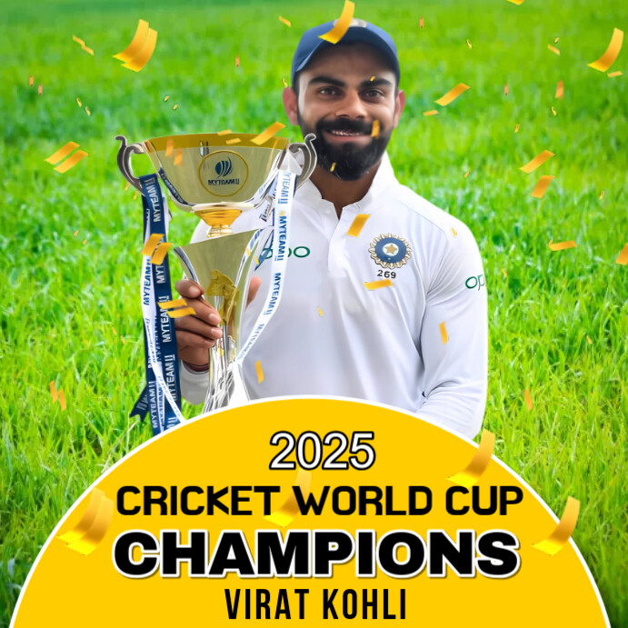 Cricket player award design template | PosterMyWall