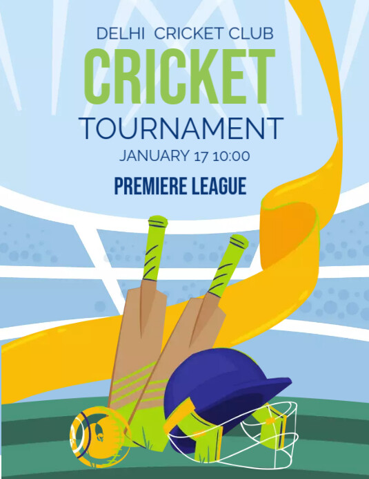 Cricket Tournament Template | PosterMyWall