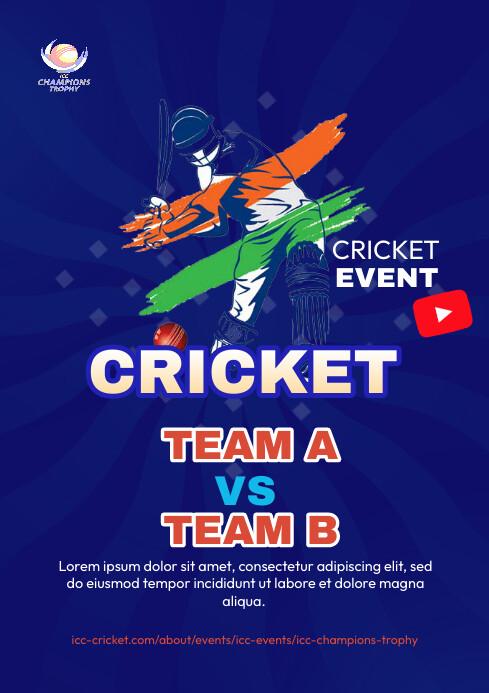 Copy of Cricket tournament poster | PosterMyWall