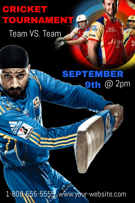 Cricket Tournament Template | PosterMyWall