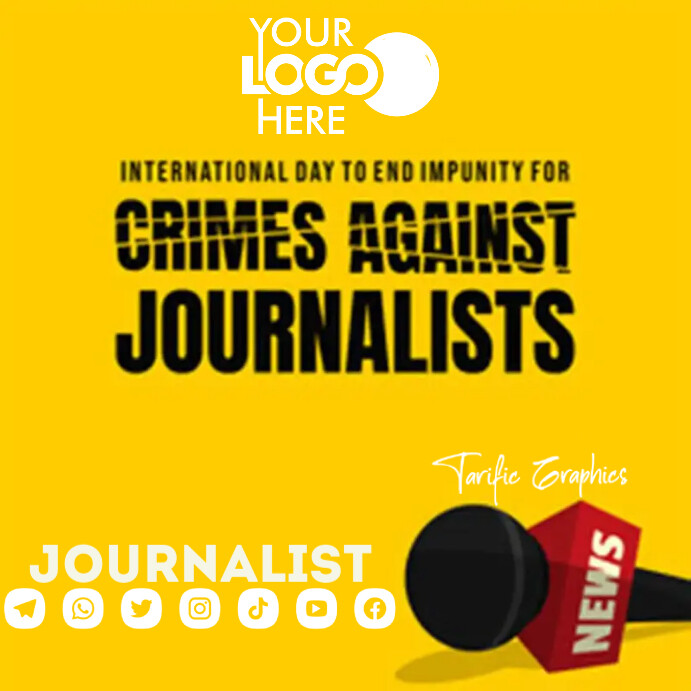 crime against journalists Template | PosterMyWall