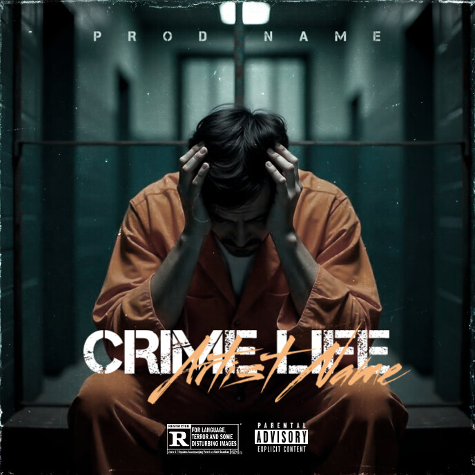 Crime Album Cover Обложка Альбома Template | PosterMyWall
