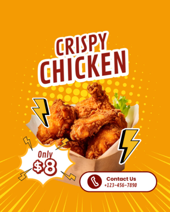 crispy chicken Template | PosterMyWall