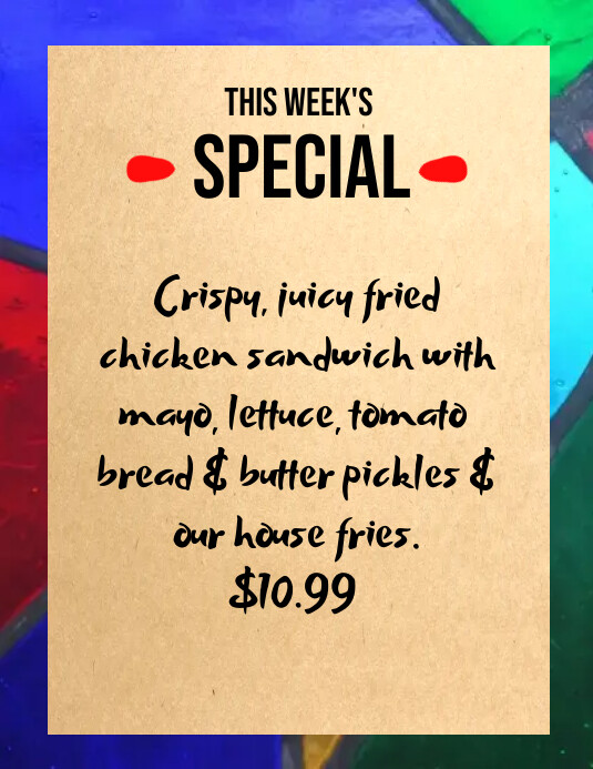 Crispy Template | PosterMyWall