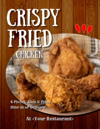 Fried Chicken Menu Template | PosterMyWall