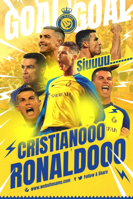 Copy of Cristiano Ronaldo Al Nassr Siu Template | PosterMyWall