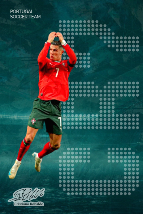 CRISTIANO RONALDO Template | PosterMyWall