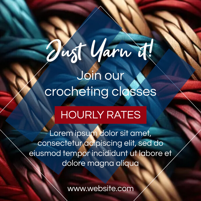 Copy of Crochet Post | PosterMyWall