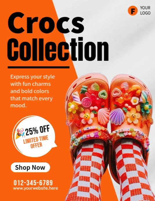 Crocs Collection Flyer เทมเพลต | PosterMyWall