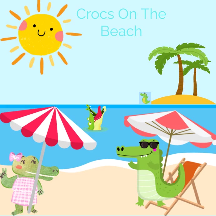 Plantilla de Crocs On The Beach | PosterMyWall