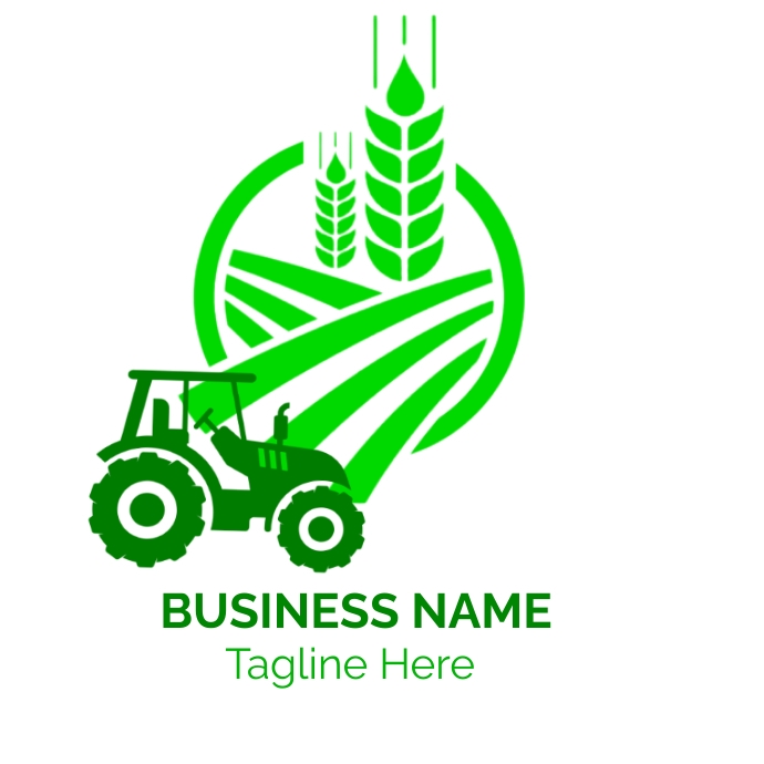 crop logo tractor logo organic crop logo, agr Template | PosterMyWall
