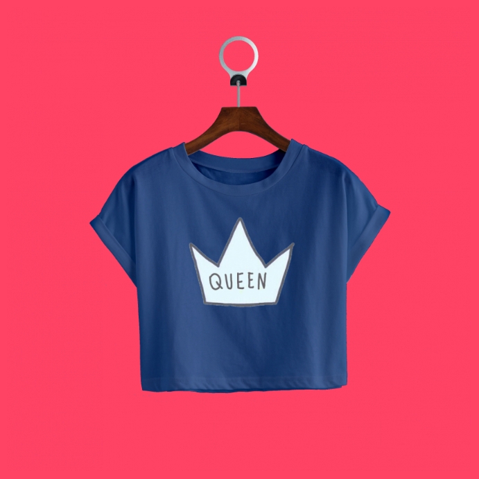 crop top Tshirt Template | PosterMyWall