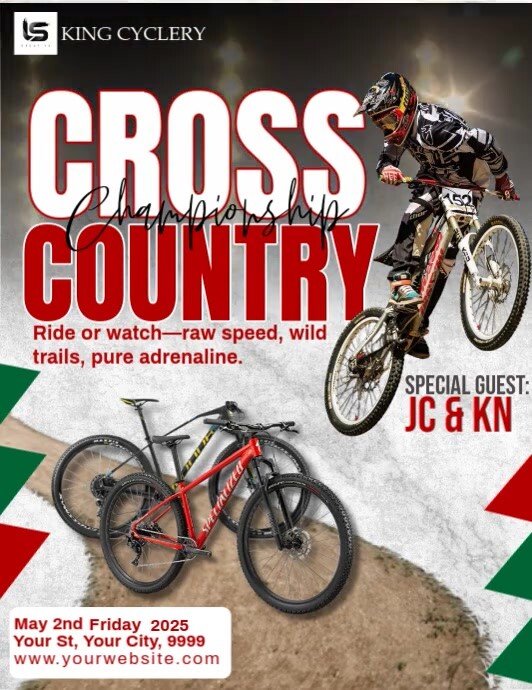 Copy of Cross Country Cycling Race | PosterMyWall