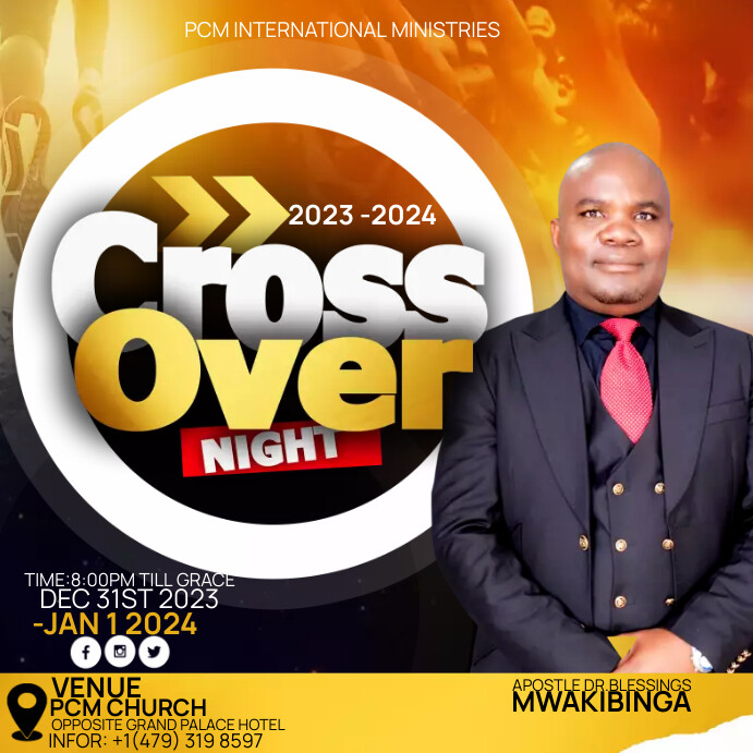 CROSS OVER 2023-2024 FLYER Template | PosterMyWall
