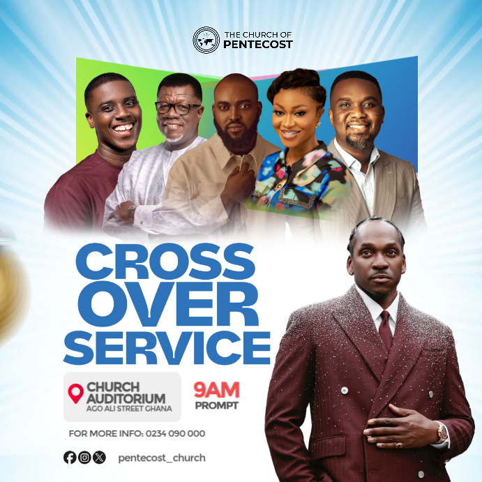 Cross Over Church Service Template | PosterMyWall