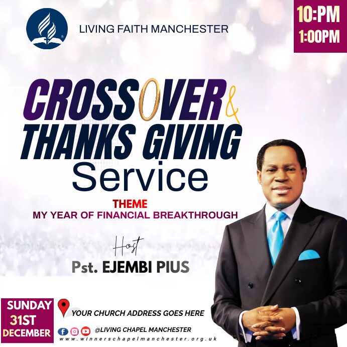 CROSS OVER Template | PosterMyWall