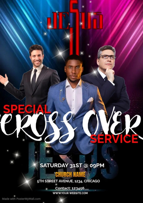 Copy of Cross over | PosterMyWall