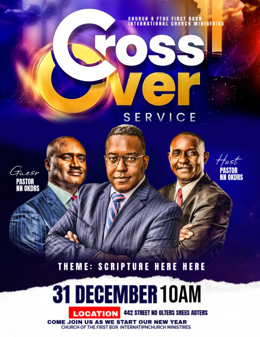 Copy of Cross over | PosterMyWall