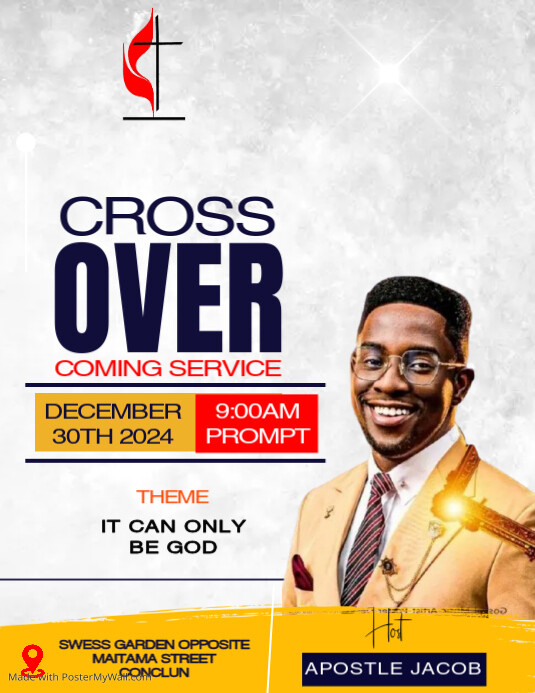 Copy of cross over | PosterMyWall