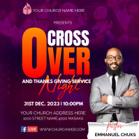 CROSS OVER Template | PosterMyWall