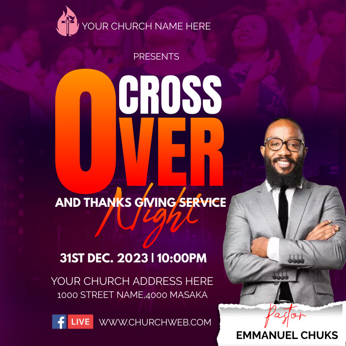 CROSS OVER Template | PosterMyWall