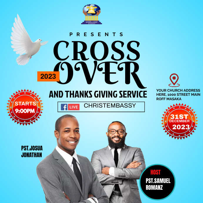 CROSS OVER Template | PosterMyWall