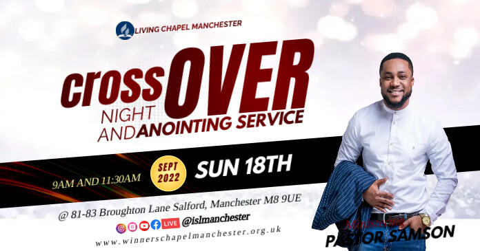 CROSS OVER Template | PosterMyWall