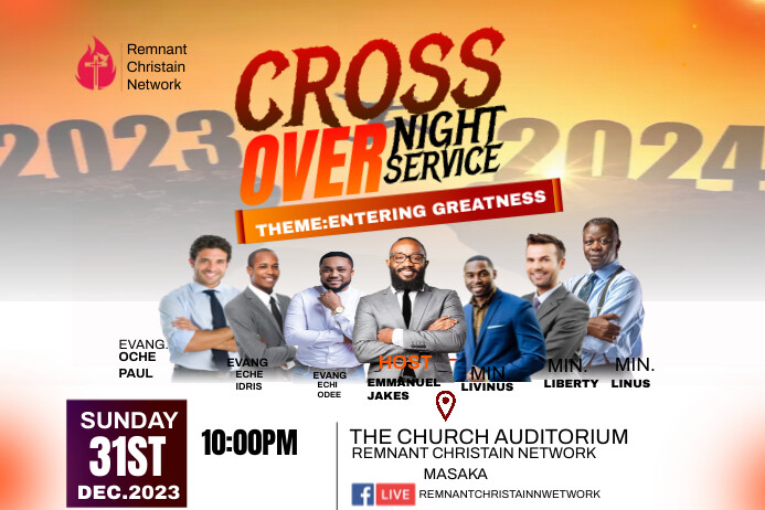 CROSS OVER Template | PosterMyWall