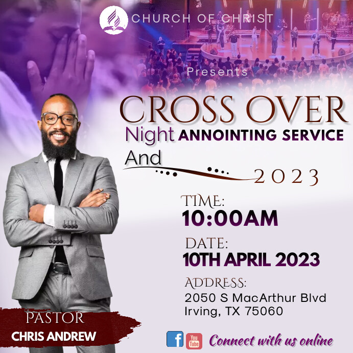 CROSS OVER Template | PosterMyWall