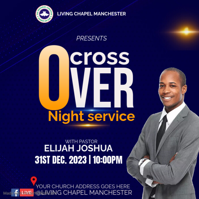 CROSS OVER Template | PosterMyWall