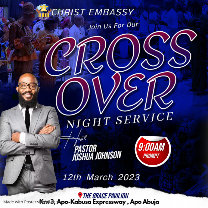 CROSS OVER Template | PosterMyWall