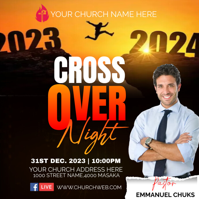 CROSS OVER Template | PosterMyWall