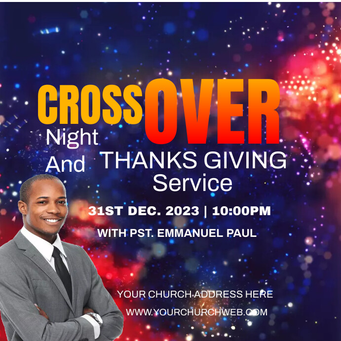 CROSS OVER Template | PosterMyWall