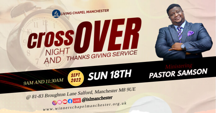 CROSS OVER Template | PosterMyWall