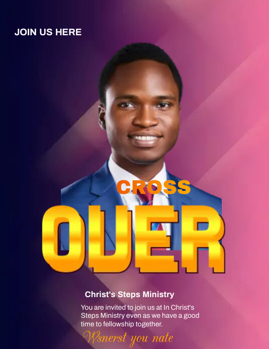 CROSS OVER Template | PosterMyWall