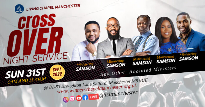 CROSS OVER Template | PosterMyWall