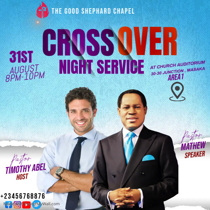 CROSS OVER Template | PosterMyWall