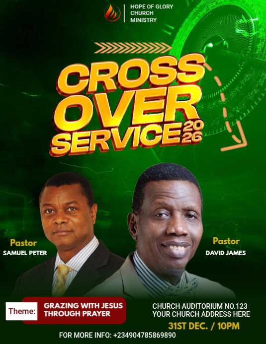 CROSS OVER FLYER Template | PosterMyWall