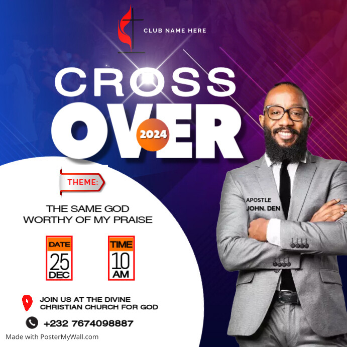 Copy of CROSS OVER FLYER DESIGN | PosterMyWall
