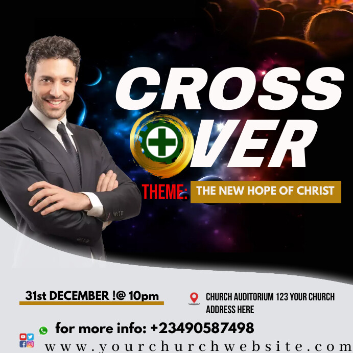 CROSS OVER FLYER TEMPLATE | PosterMyWall