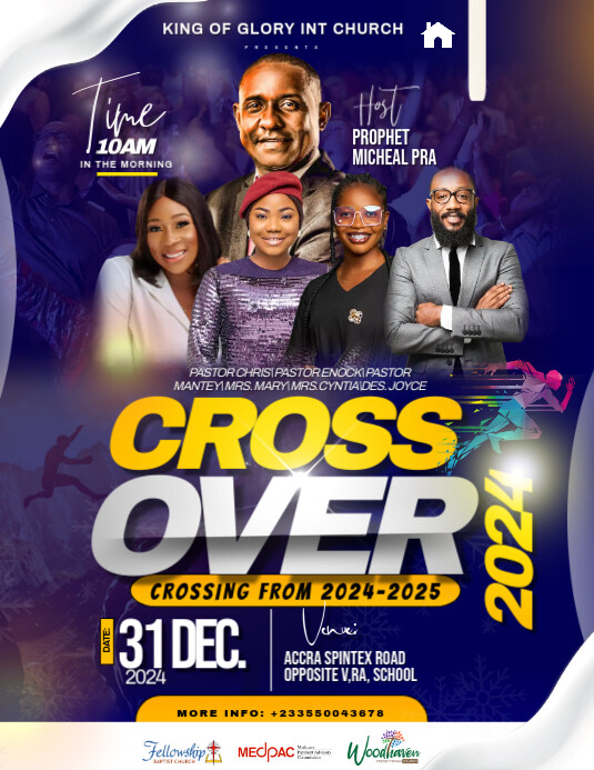 Copy of cross over flyer templates | PosterMyWall