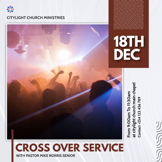 Copy of cross over new year church flyer template | PosterMyWall