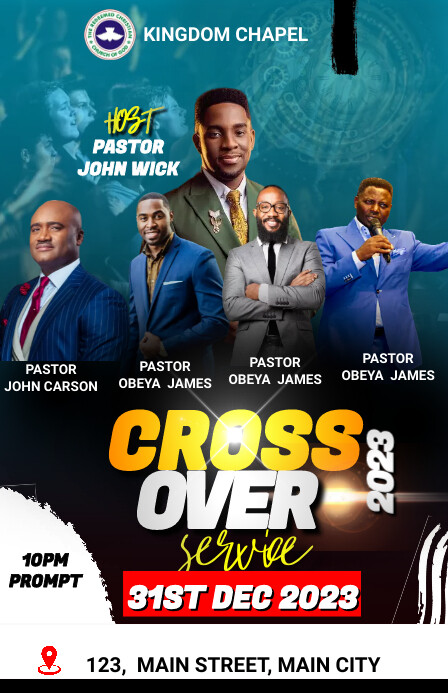 Cross over night (2) Template | PosterMyWall