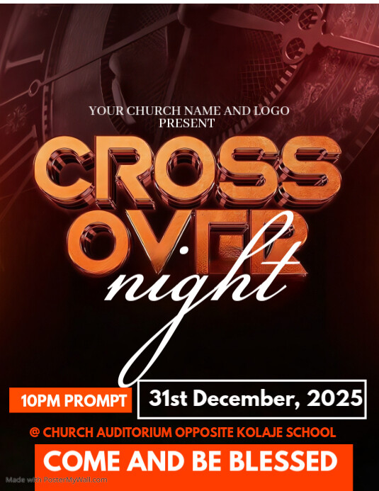Copy of Cross over night 2025 | PosterMyWall