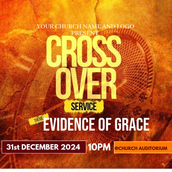 Cross over night Template | PosterMyWall